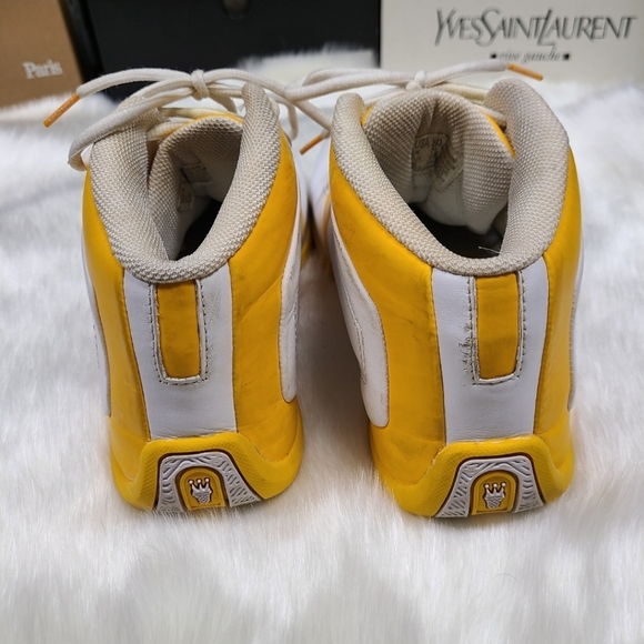 Dada Supreme | Shoes | Dada Supreme Whiteyellowwhite Leather Midtop ...